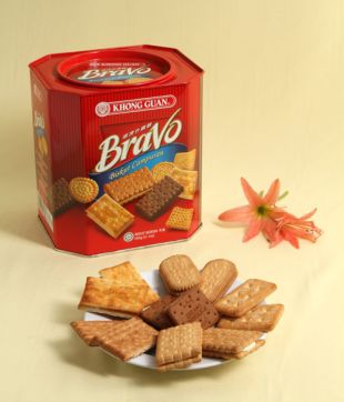 6 x 600 gm Bravo Assorted Biscuit | Khong Guan Malaysia